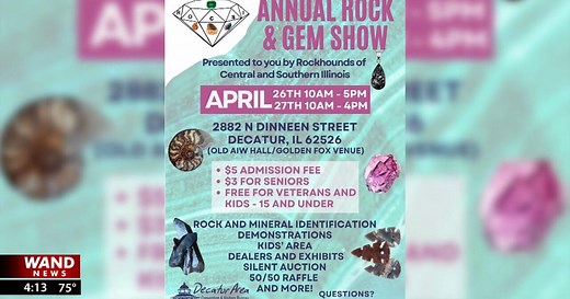 Annual rock and gem show returns to Decatur this weekend