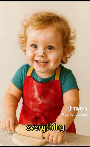 Father Helps 2-Year-Old Daughter Learn Cooking Skills