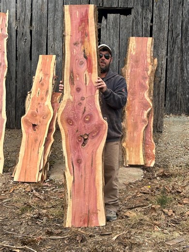 Live Edge Cedar Slab - Etsy