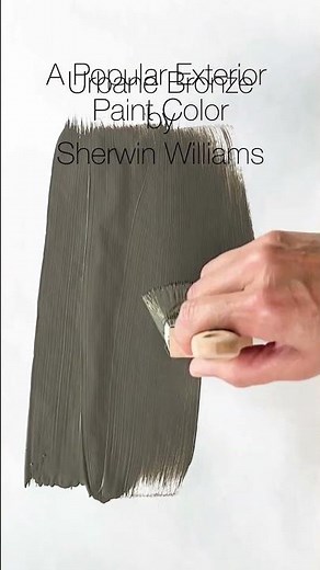 Urbane Bronze by Sherwin Williams is a popular paint color for both interiors and exteriors.