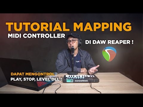 Tutorial Mapping DAW Control Fader , Select Track in DAW Reaper using novation launchkey mk4