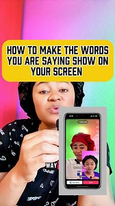 This is how to make the words your are saying show on your screen #fypシ゚viralシfypシ゚ #viralpost2025シ #fypシviralシ2024 #fypシviralシ2024c #digitalcreator #digitalcreation #contentcreating | Chizzy Cares and Family