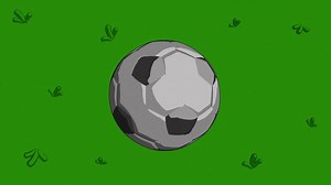 Download A cartoon football is spinning seamless loop background for free