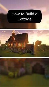 How to Build a Cottage House [Minecraft Tutorials] #cottagecore #minecraft #minecraftbuilding