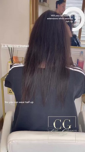 La Weave Install #hairextensions #hairextensionskent