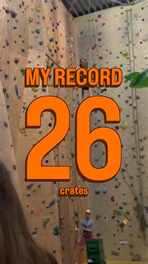 Flash & Flop in Bouldering on Instagram: "The Crate Stacking Competition you all have been waiting for🎉 A mini movie of the Challenge🎬 Climbing to the top reaching my RECORD HIGH 26 Crates!🏆 Can you beat my record? ✅ #climbing #bouldering #sendit #climberlife #pov #cratestacking #competition #challenge #sport"