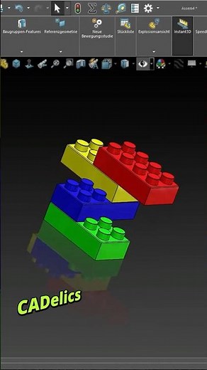 SolidWorks Lego Brick - Perfect Fit #shorts