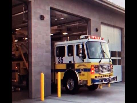 Ventura County Fire Department - Truck 35 tone out to structure fire and responding
