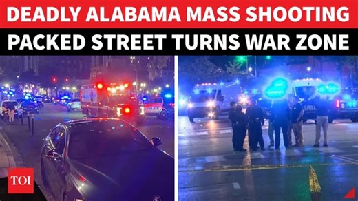 A deadly shootout erupted in Montgomery, #Alabama, leaving 2 dead and 12 injured after rival groups opened fire in a packed #nightlife district late Saturday. The violence followed the Tuskegee-Morehouse Classic football game, drawing hundreds to downtown streets. #Police labeled it a mass shooting and confirmed multiple victims remain in critical condition. The investigation now involves federal and state agencies. Watch | The Times of India