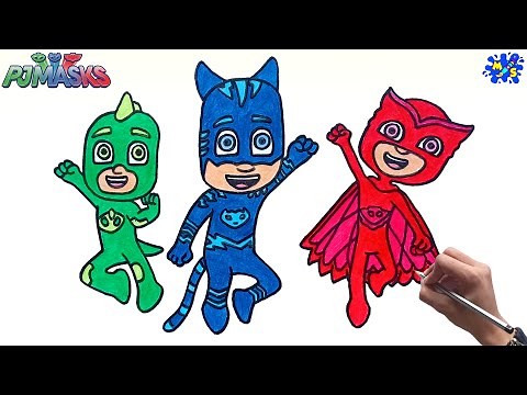 How to Draw Pj Masks Easy Step by Step