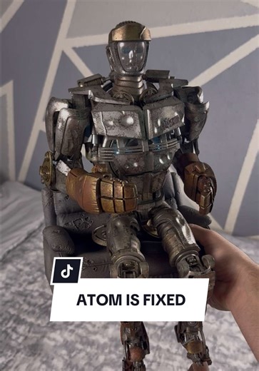 ATOM IS FIXED ❤️ #atom #realsteel #hughjackman #actionfigures #noisyboy
