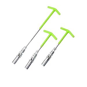 [Hot Item] Professional T Type Universal Joint Spark Plug Socket Auto Car T-Handle Joint Spark Plug Socket Wrench Remover Installer Tool
