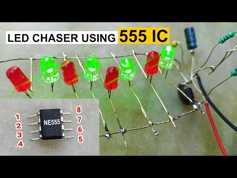 How To Make LED Chaser Using Only 555 IC