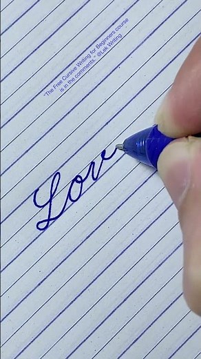 “Lovely” How to write in English cursive writing | Daily usable words | Cursive handwriting practice