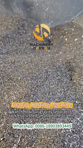 Glass and silicon sorting equipment, sorting machine for waste cellphone crushed materials, separation of glass scraps#fy #sorting #fypage #separation #sort #sortingmachine #recovery #wasterecycling #glass #fyppppppppppppppppppppppp