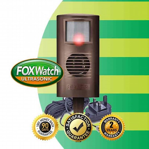 The FOXWatch Ultrasonic Fox Deterrent | Repel foxes now - Fox Repellent Expert