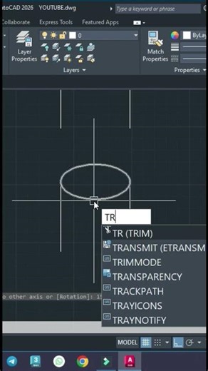 How to Create Elliptical Arc In AutoCAD|| #shorts #ytshorts