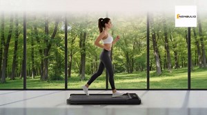 NEWBULIG Walking Pad Treadmill, 3 Mode Portable Under Desk Treadmill for Home Small, Low Noise Walking Mat with Remote Control and LED Display