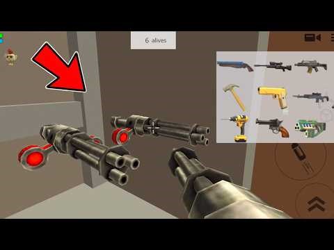 Dual Wield Red Minigun - BattleRoyalePvP Chicken Gun || Best Online Amazing Games
