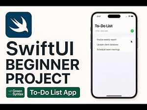 Build a To-Do List App in SwiftUI | iOS SwiftUI Project for Beginners 2025 🚀