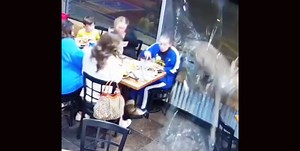 Crazed Deer Attacks Family In Restaurant