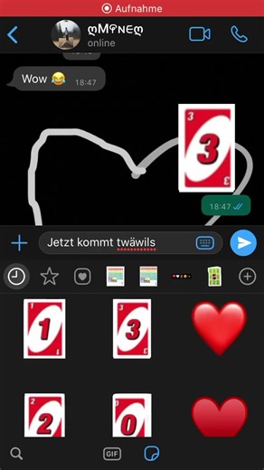 Exploring Messaging App Features with Playing Cards
