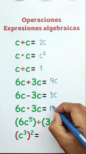 Algebraic expressions, operations. 🤓✌️ #ingedarwin #mathematics