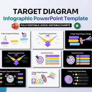 Target Diagram Powerpoint Template | Goal Planning & Business Strategy PPT - Etsy UK