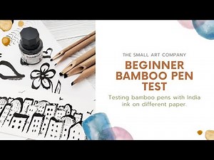 Experimenting with bamboo pens and India ink as a beginner to calligraphy