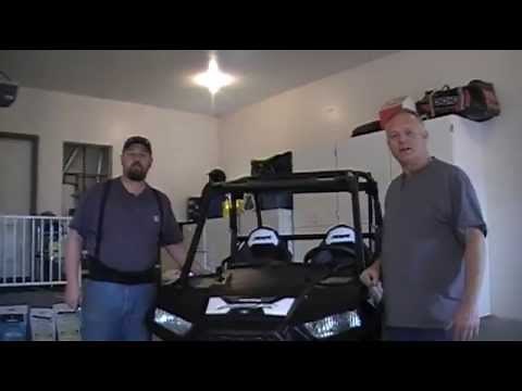 Step by step install of Ryfab windshield on a 2015 Polaris 900 Trail