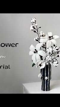 How to Make Cotton Flowers with Pipe Cleaners Easily (Handmade Home Decor)