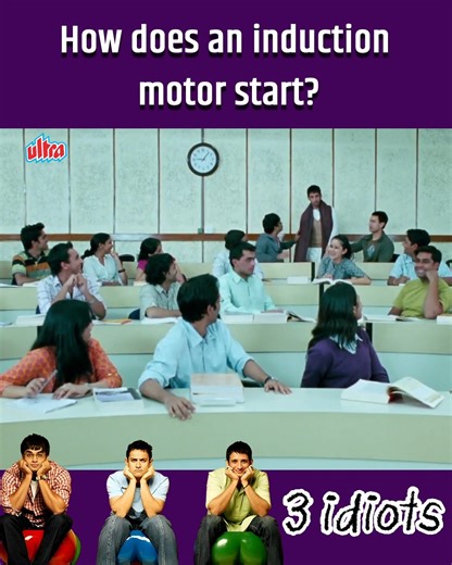 11K views · 191 reactions | How does an induction motor start | 3 Idiots . . . #3idiots #movie #bollywoodmovie #movies #trending #trends #viral #rancho #raju #farhan | Ultra Bollywood Clips | Facebook