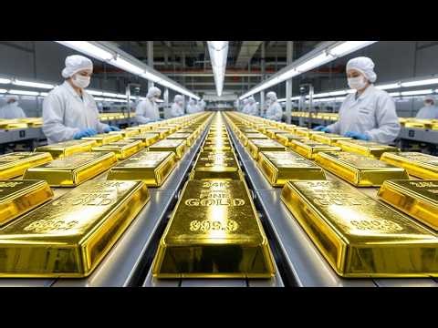Inside the Gold Factory – Full Process How Million-Dollar Bars Are Made.