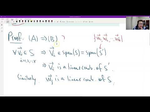Theorem 4.3.2 (Determining if Two Sets Span the Same Space)