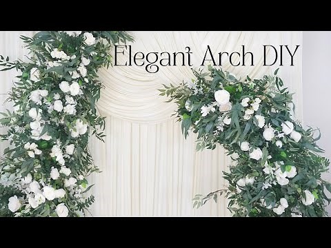 Simple & Elegant Floral Arch Draping | DIY Wedding Backdrop Decor