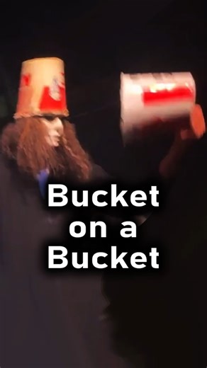 Buckethead puts a Bucket on his Bucket 🤘 #guitar #music #buckethead #shorts #rock #kfc #funny