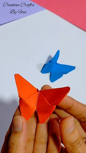13 reactions | How to Fold an Elegant Origami Butterfly: Step-by-Step Tutorial #OrigamiButterfly #PaperCraftTutorial #DIYOrigami #CraftingForBeginners #PaperArtGuide #OrigamiInstructions #CreativeCrafts #HandmadeButterfly | Fouzia Shahid | Facebook