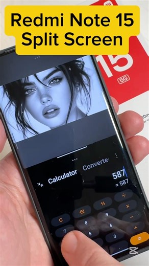 Redmi Note 15 Split Screen #xiaomi #redminote15 #splitscreen #shorts