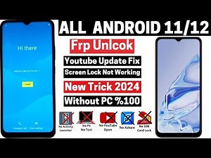 All Android 11/12 FRP Bypass 2024 ✅ ❌ NO XShare ❌ NO Activity Launcher New Method 2024 Without Pc