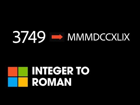 Integer To Roman - 12. LeetCode - C#