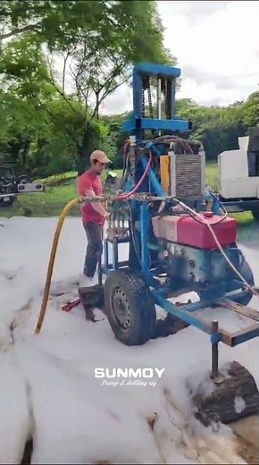 Eficiente equipo de perforación de pozos de agua marca SUNMOY