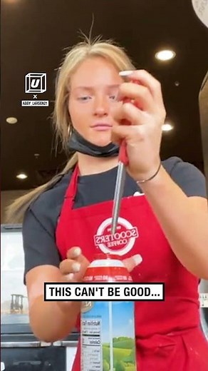 Whipped cream explosion 😱 (🎥: ig/abby_larson21)