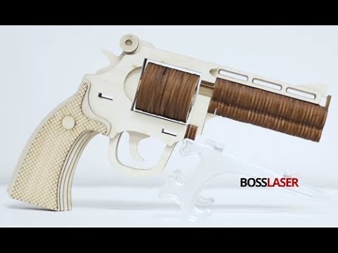 DIY Laser Cut Wooden 44 Magnum / Pistol / Gun - Download File Below