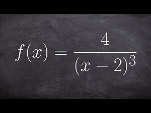 Finding the vertical and horizontal asymptote of a function