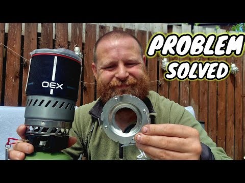 Adapting a jetboil pot support to fit on an oex heiro solo stove set.