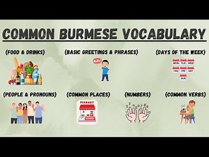 Burmese Common Vocabulary | Learn Burmese Fast!