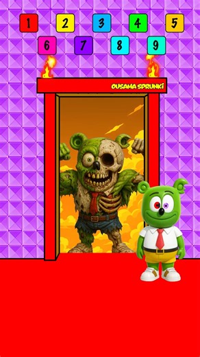 POV Block Puzzle Challenge Sprunki OC NumberBlocks: Help Gummy Bear escape From zombie