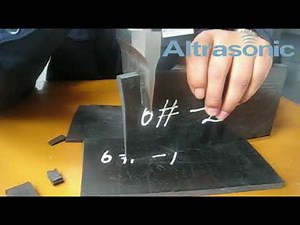 Ultrasonic blade TEST for thick hard Rubber!New Cutting Way