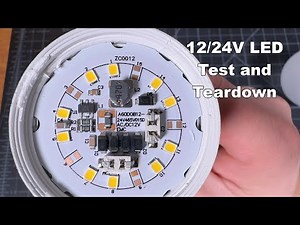 12/24V DC/AC 10W LED Bulb Test and Teardown