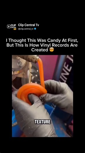 Clip.Central Tv on Instagram: "Ever wondered how a vinyl record is crafted? It all begins long before the shiny black disc spins in your player. Discover the fascinating journey from pure sound to musical treasure. - Music initially takes form as sound waves, not plastic. - These waves are engraved onto a soft lacquer disc using a precision lathe, etching microscopic grooves that mimic audio vibrations. - The lacquer disc is electroplated to create a metal mold. - This mold presses hot vinyl pel